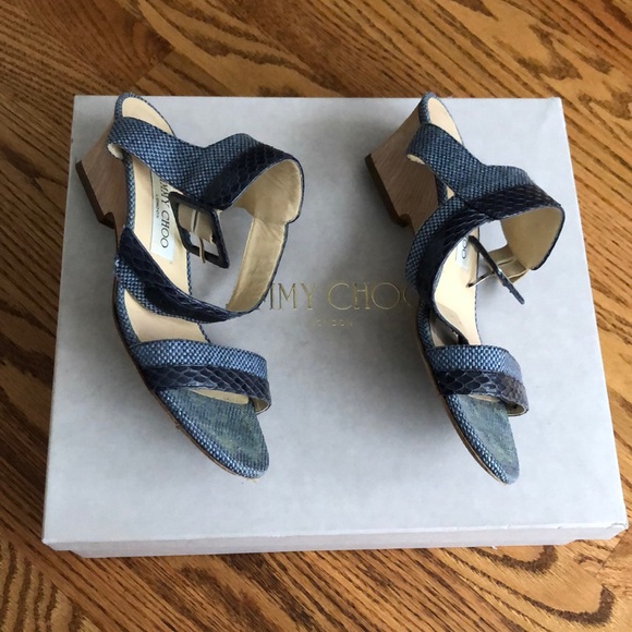 Jimmy Choo | Shoes | Jimmy Choo Denim Wedges | Poshmark